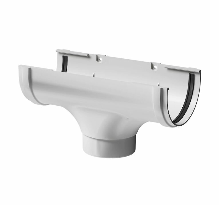 Воронка водосточная 120/85 мм пломбир RAL 9003 Дёке PREMIUM