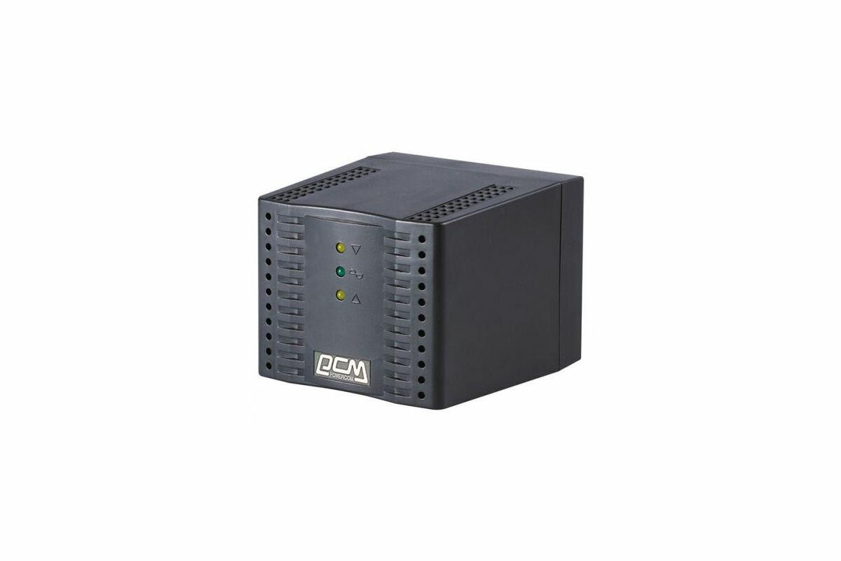 Стабилизатор напряжения Powercom TCA-2000 1000Вт 2000ВА черный