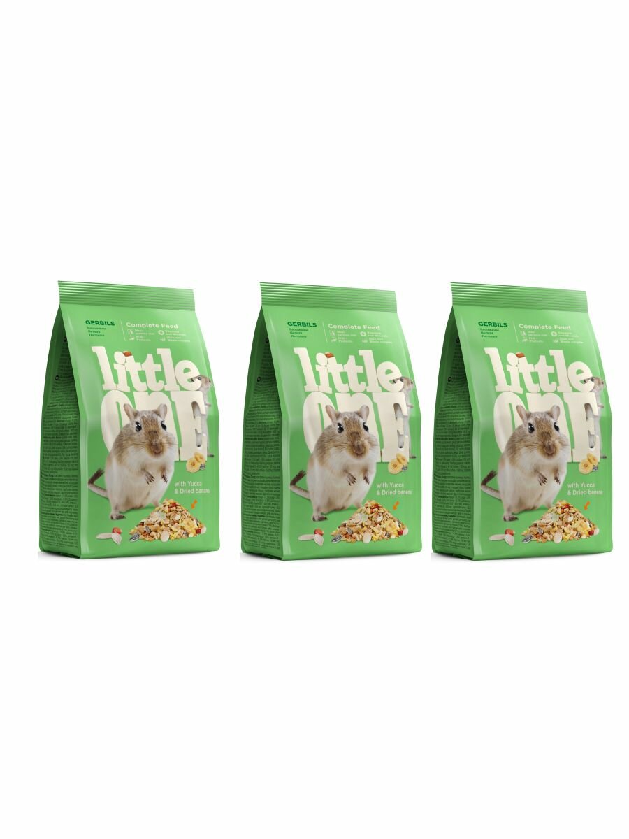 Little One Корм для песчанок, 400 гр, 3 уп
