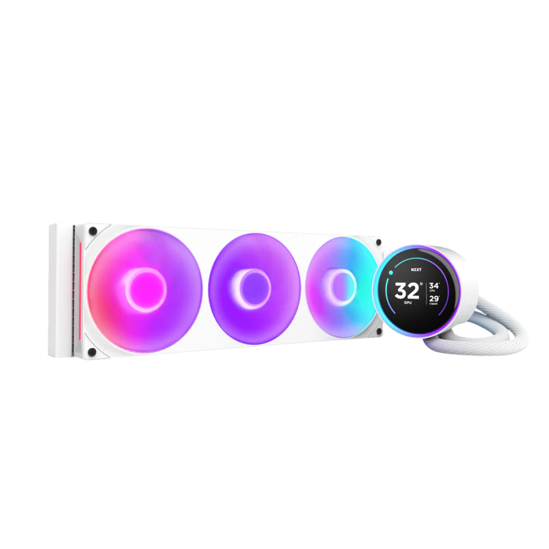 Система жидкостного охлаждения NZXT Kraken Elite 420 RGB 3X White
