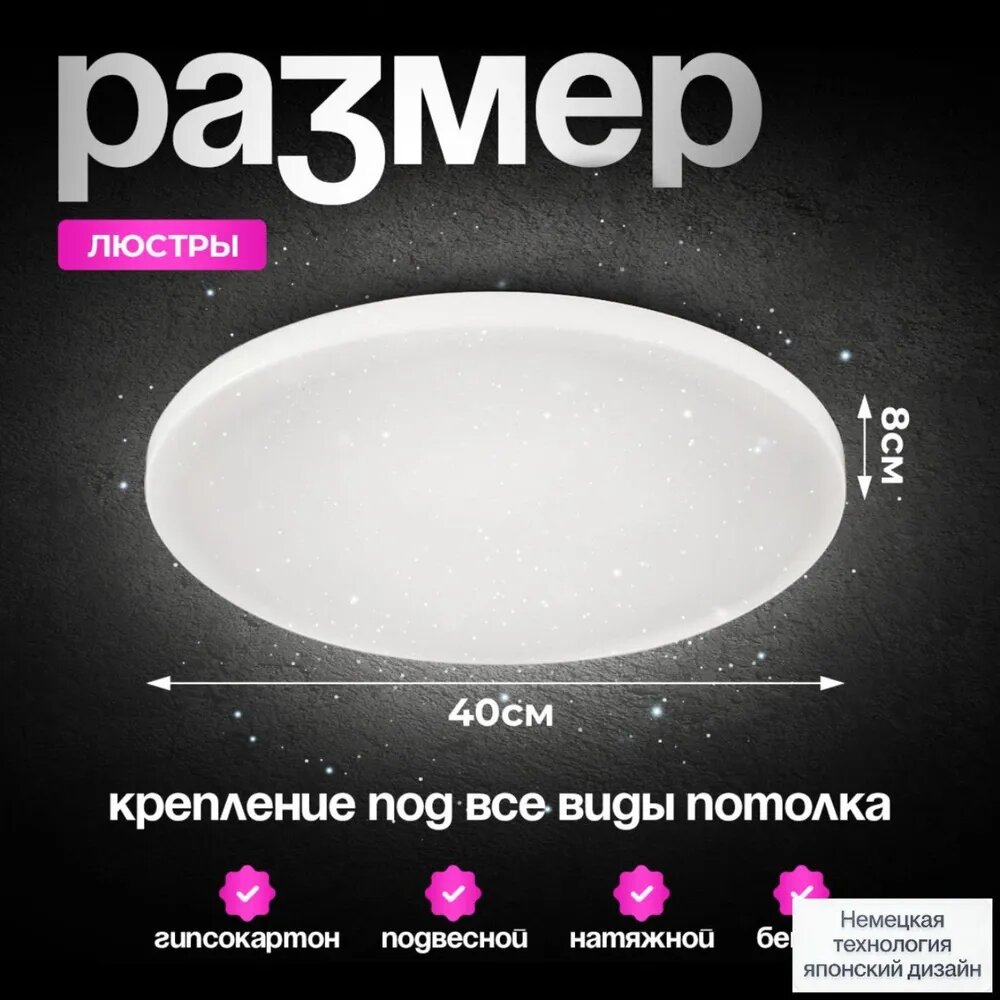 Люстра, LED, 72 Вт — фото 1
