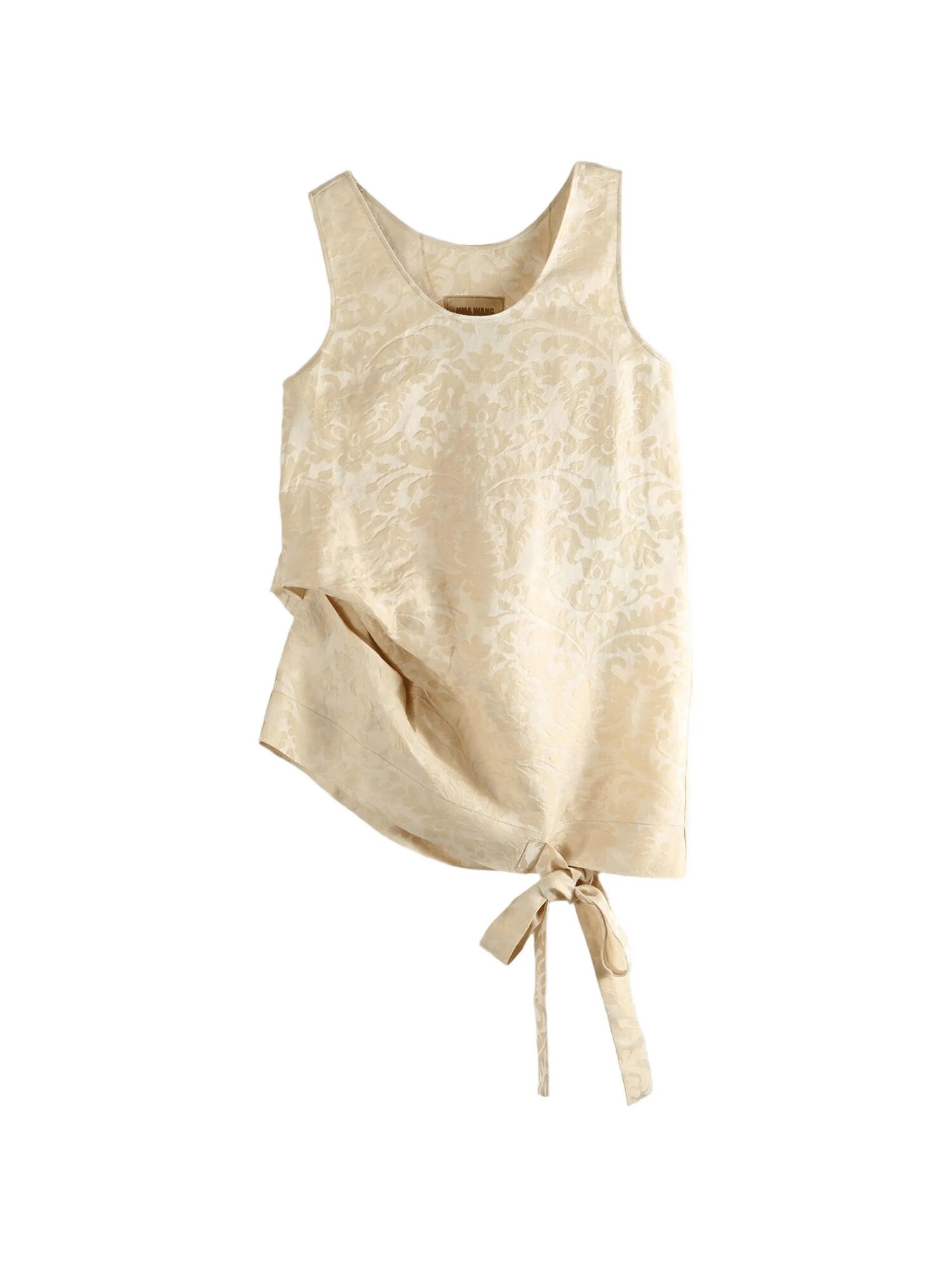 Топ Damask-pattern tie-fastening top