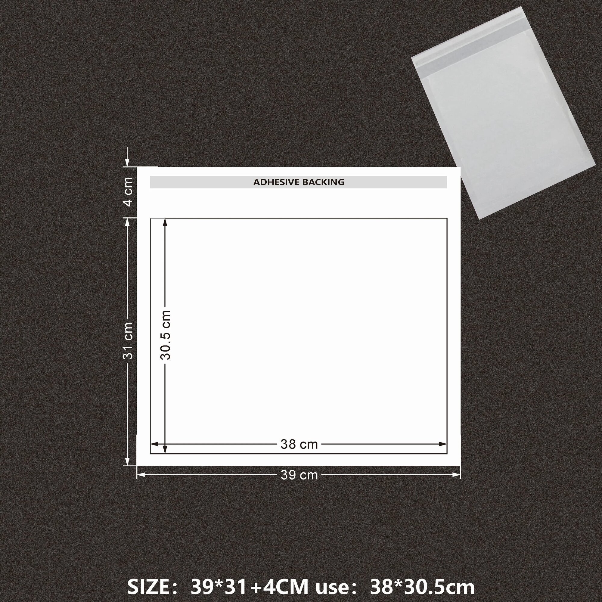 Эко-пакеты из стеклолиновой бумаги StoBag 37x42cm-50pcs