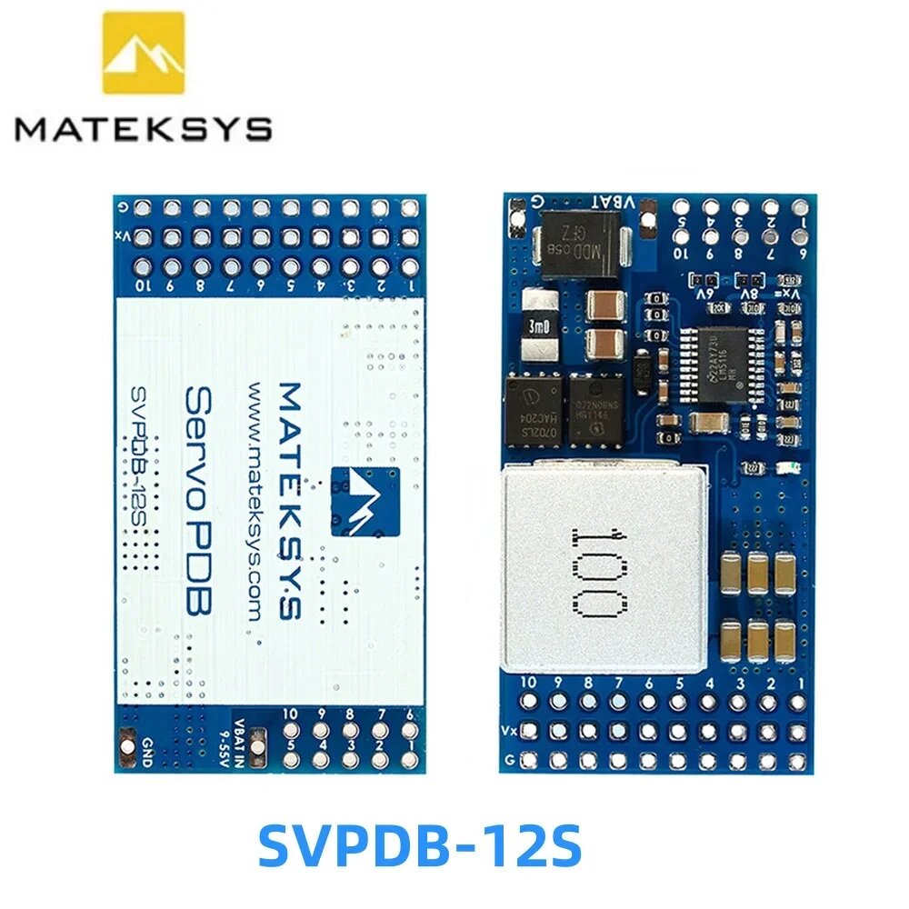 MATEK SERVO PDB W/12A BEC 9-55V TO 5/6/8V Плата распределения сервопривода