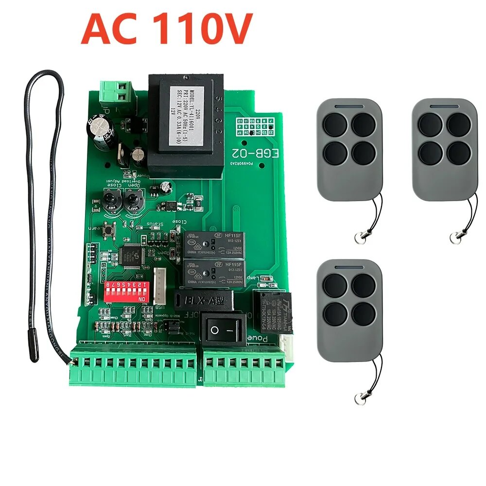 Панель управления для ворот 110V, 3RC, 3 пульта