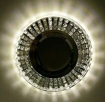 Светильник встраиваемый LBT D0460L-1+LED неповоротный MR16 серебро