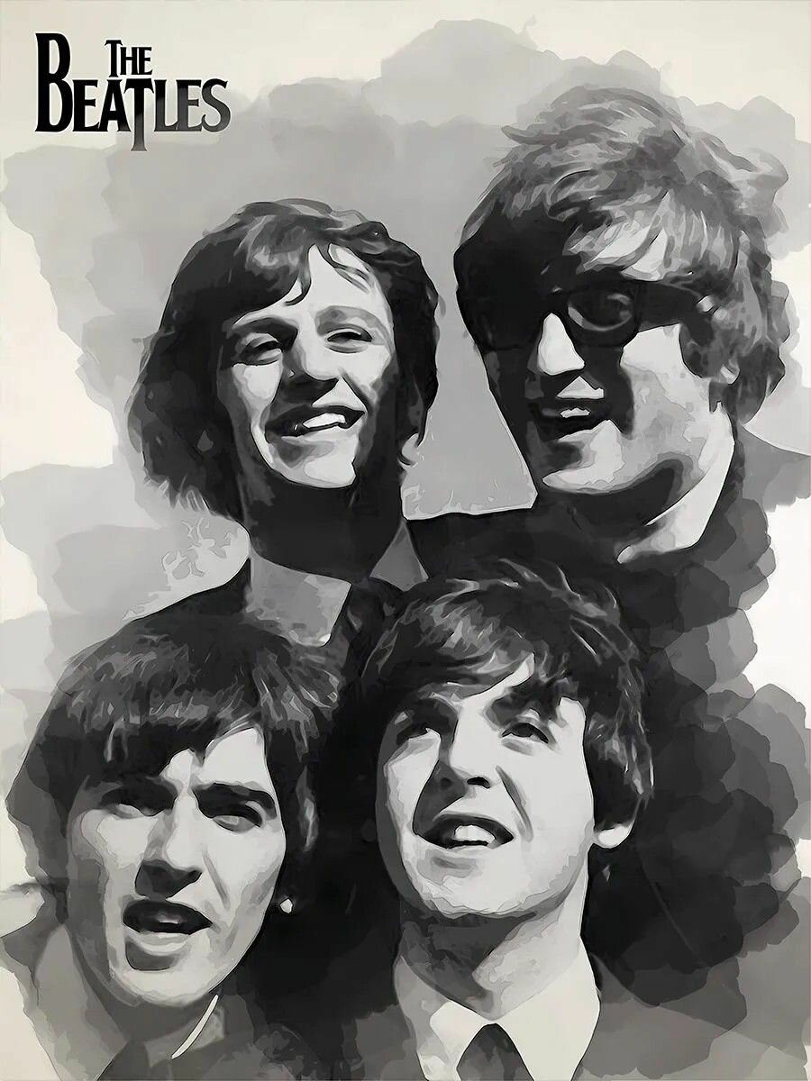 Постер для интерьера на стену (40х50 см). Группа The Beatles