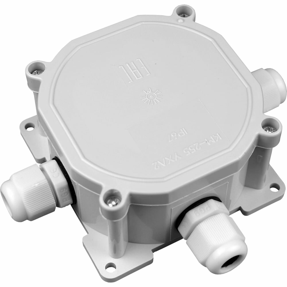 Монтажная коробка Bylectrica при открытой разводке 3 ввода IP67, КМ-255