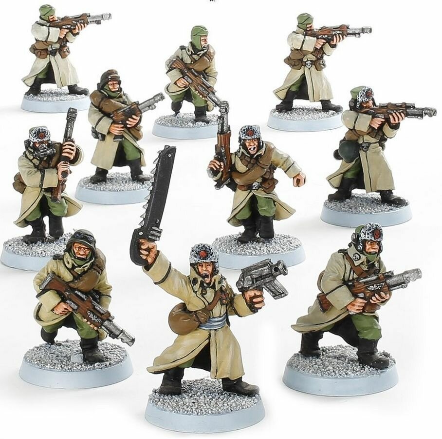 Valhallan Ice Warriors. С подставками. Warhammer 40.000