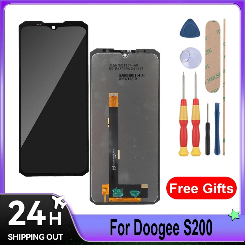 Для Doogee S200/S200 Plus/S200 X/Fire 6 Max: ЖК-дисплей + сенсорный экран в сборе, For S200 Plus