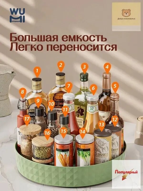 Поднос вращающийся — фото 1