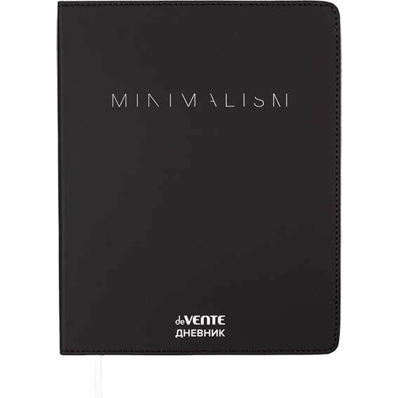 Дневник школьный 1 11 класс deVENTE Minimalism , интегрированная обложка из искусственной кожи, белая бумага, шелкография, арт. 2021628