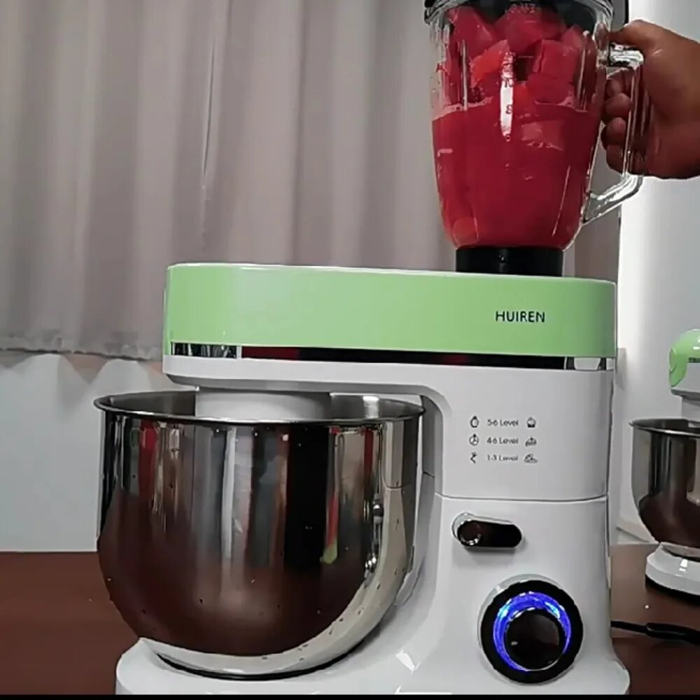 Кухонный робот-миксер для дома Cuisinart объёмом 8 л, 1600 Вт, с блендером 1,5 л, мясорубкой, макаронным и лапшесмесителем