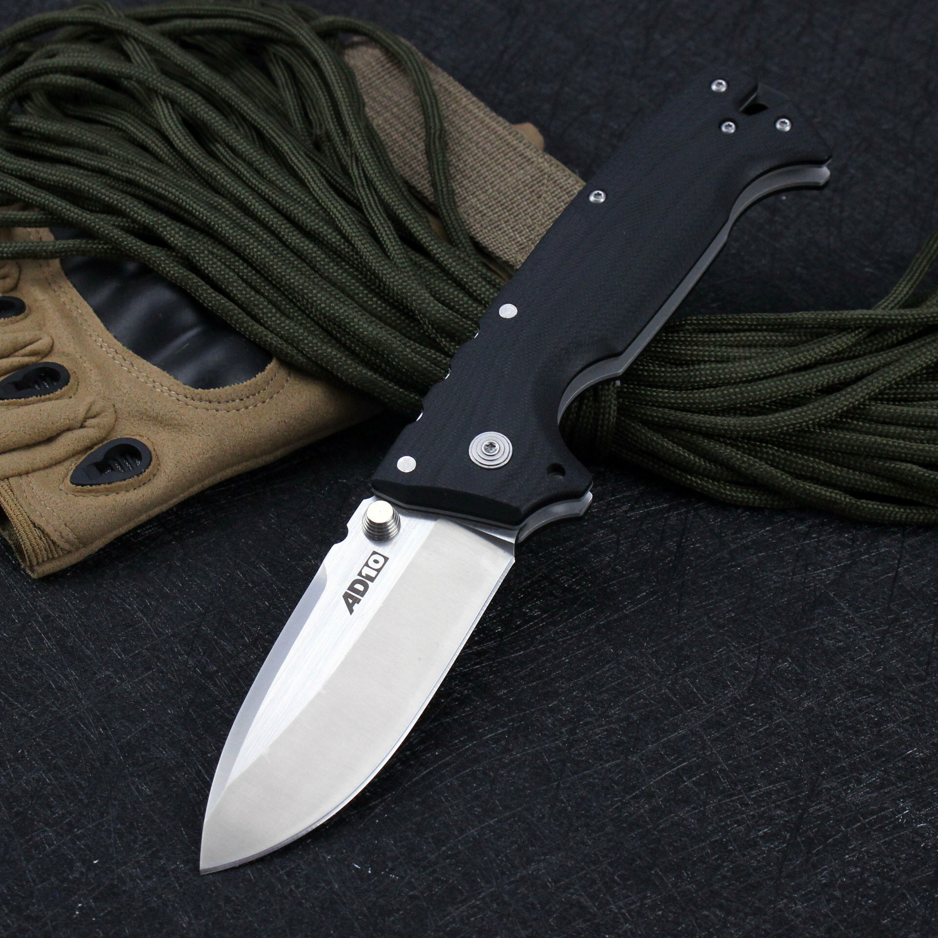Cold Steel Складной Функциональный Нож Cold Steel AD10 С Рукоятью G10, Высокая Твердость, Для Туризма И Кемпинга