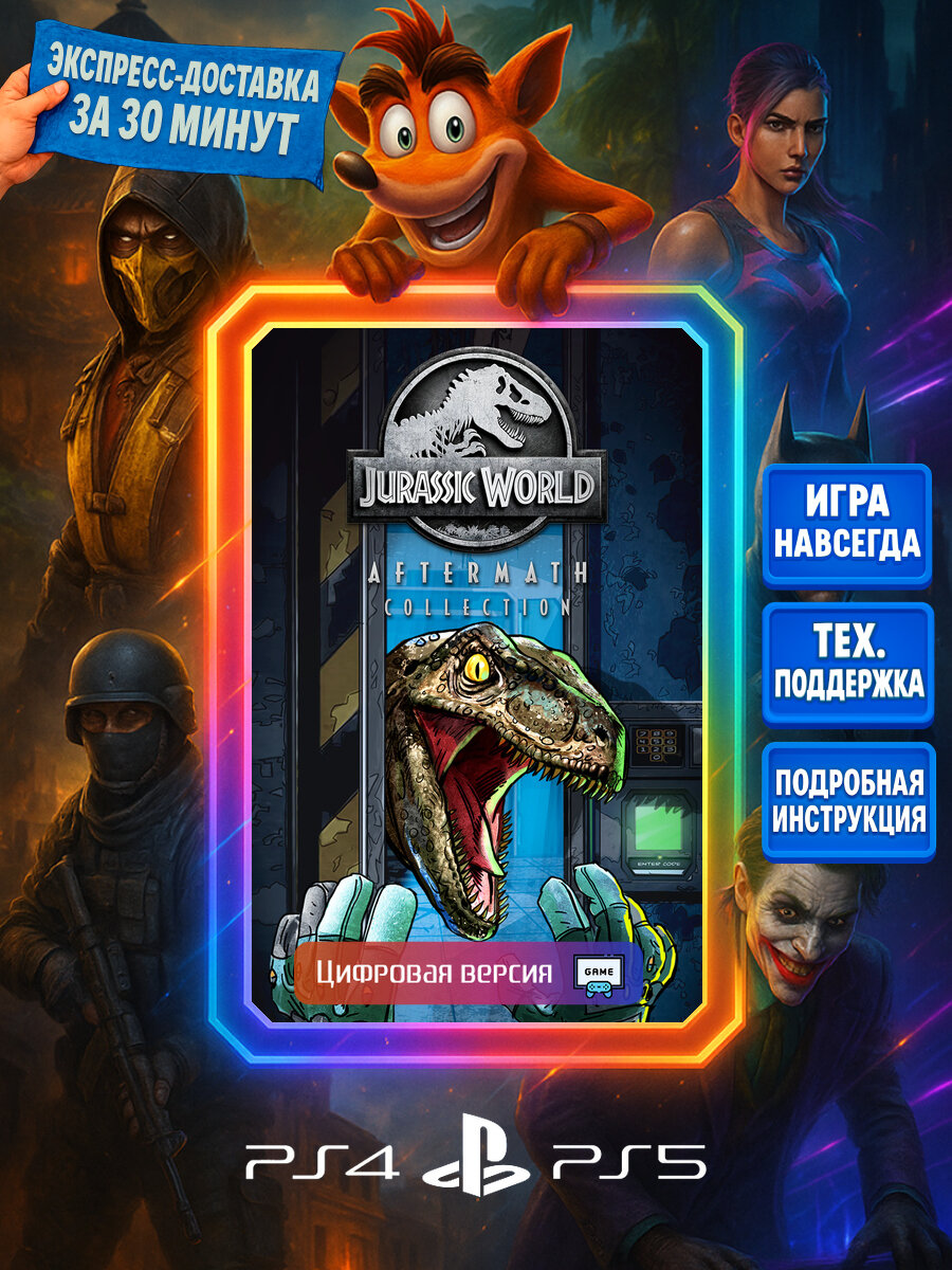 Jurassic World: коллекция Aftermath PS4/PS5 | Моментальная доставка | Английский язык | Приключения