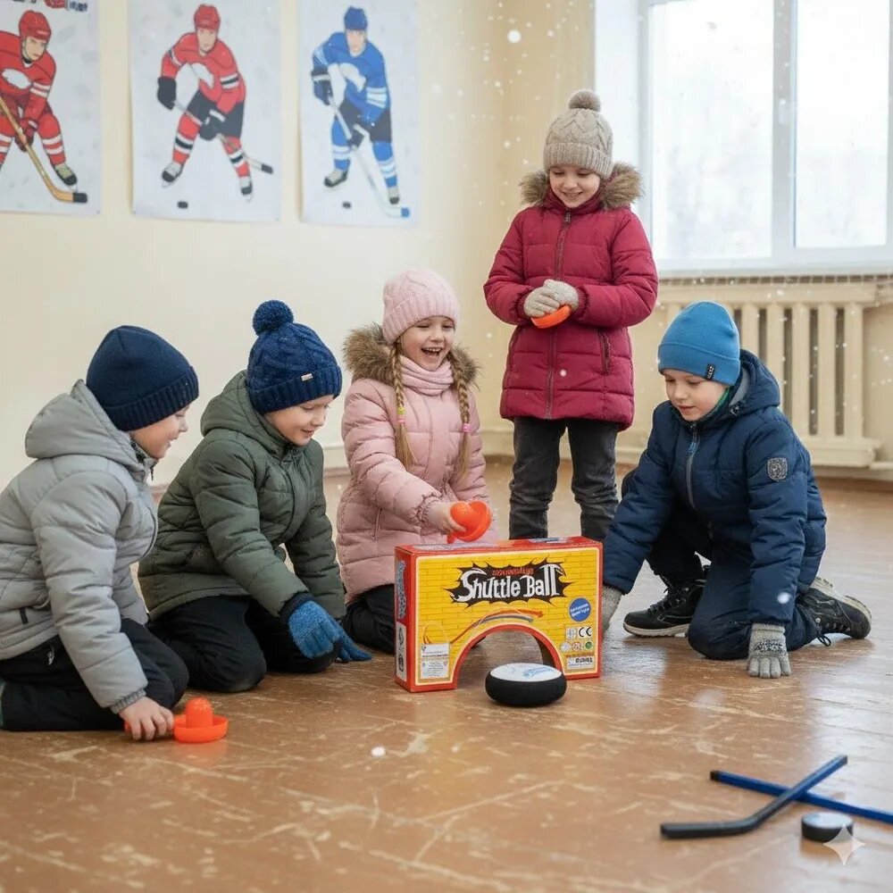 Эксклюзивный настольный аэрохоккей для семейного досуга, идеальный презент детям
