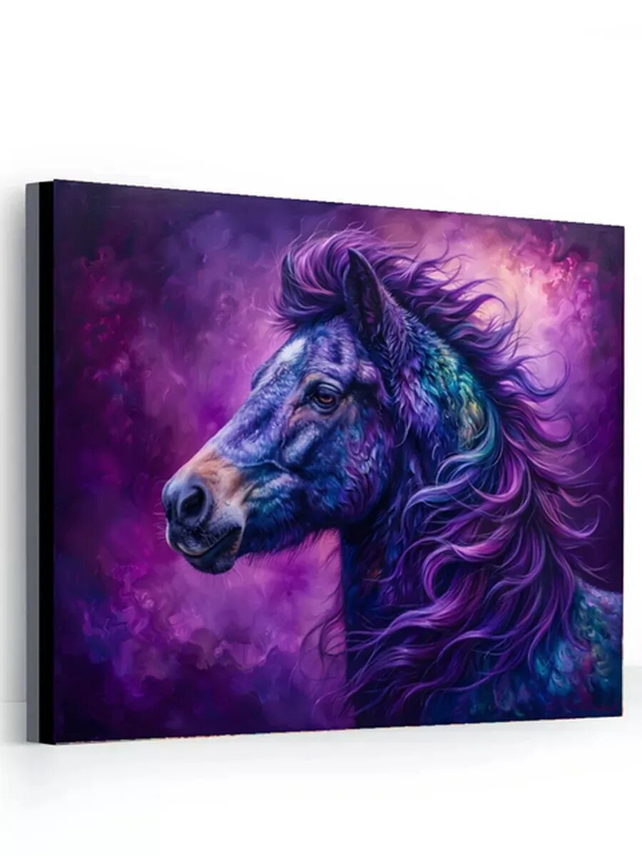 Картина на стену для интерьера "Лошадь", на подрамнике, 40 x 50 см