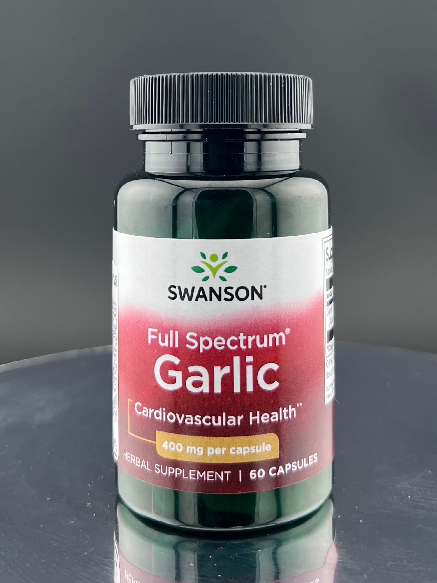 Чеснок полного спектра, Swanson, Full Spectrum Garlic, 400 мг, 60 капсул