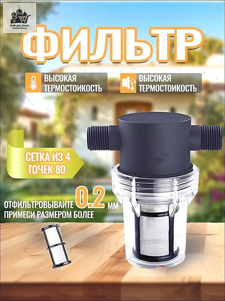 Фильтр для полива, Пластик