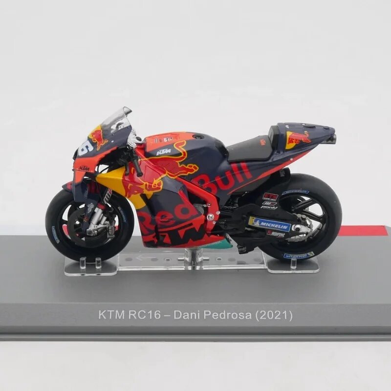 Масштабная модель мотоцикла Almost Real 1:18 Moto GP 2021 KTM RC16 Dani Pedrosa