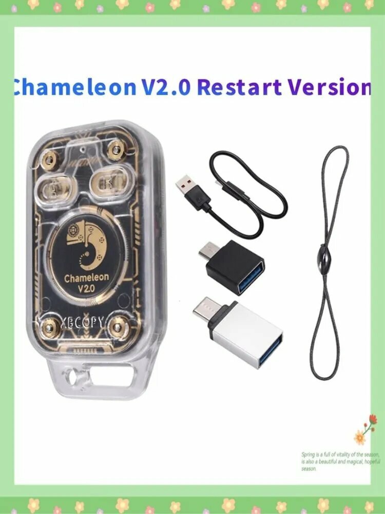 Chameleon Ultra V2.0 13,56 МГц RFID Smart Chip Emulator 125 КГц Decode NFC Duplicator Перезапуск