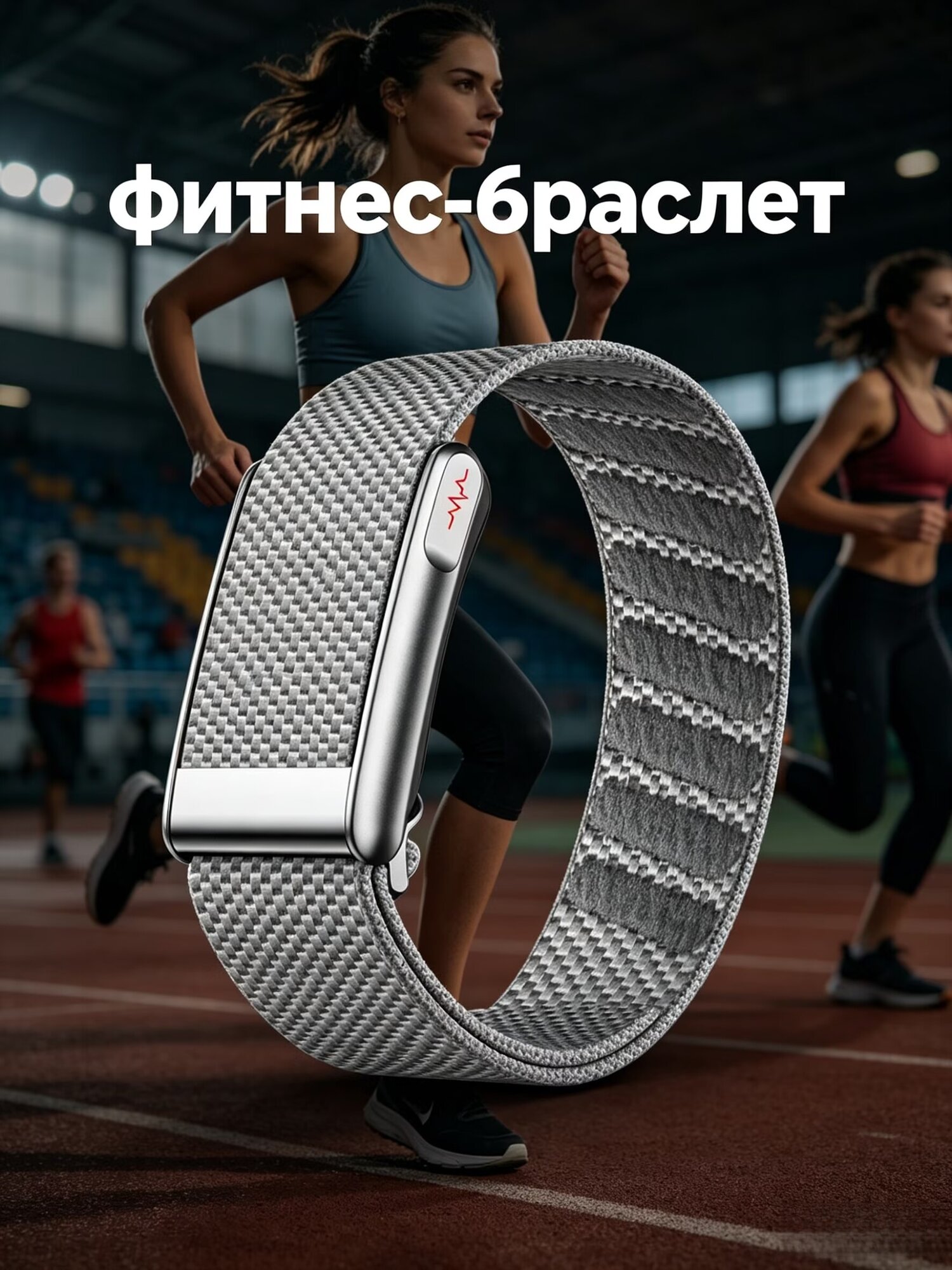 Фитнес-браслет CCIT, с мониторингом пульса, кислорода, ЭКГ, водонепрониц, магнитная зарядка