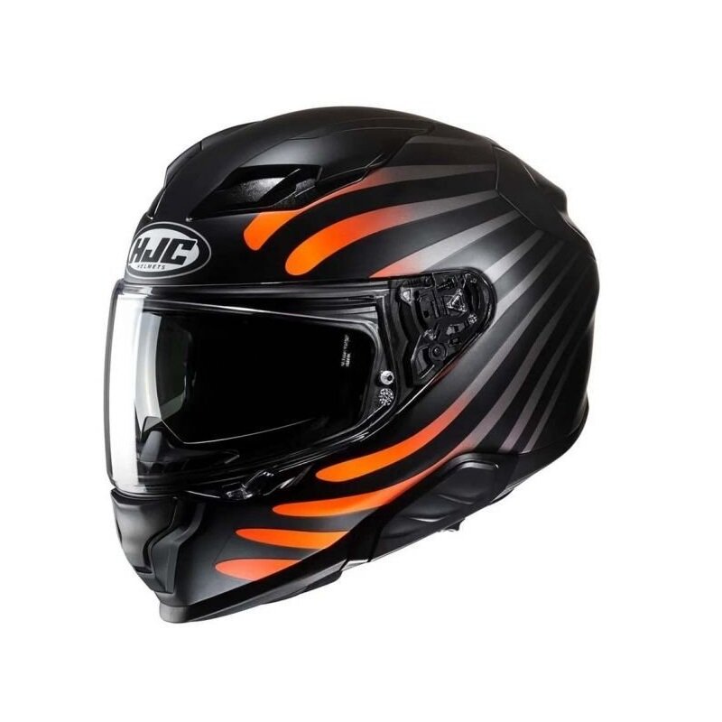 Мотошлем HJC F-71 ZEN MC7SF. M. Черный-оранжевый