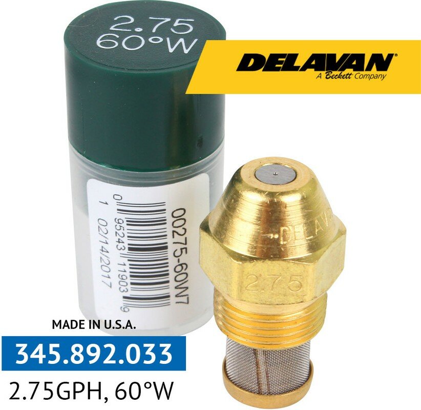 Топливная форсунка Delavan 2.75GPH, 60W (7) 00275-60W7