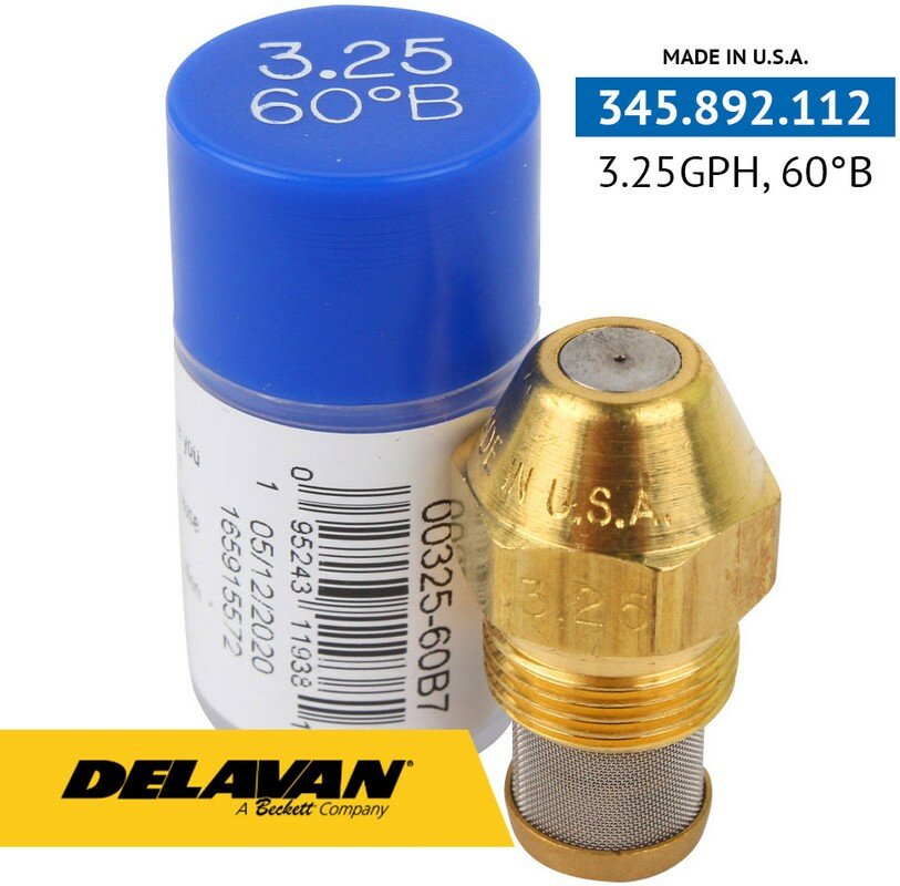 Топливная форсунка Delavan 3.25GPH, 60B (7) 00325-60B7
