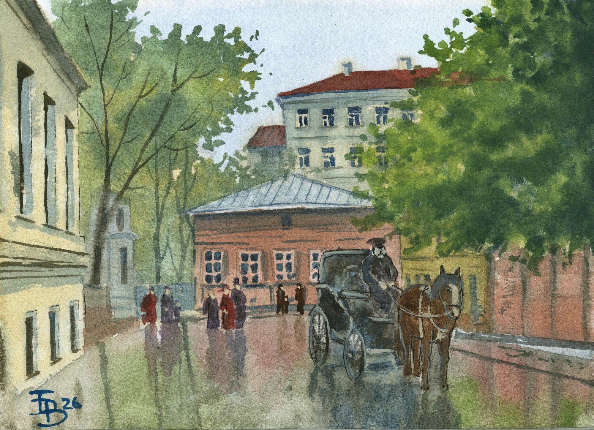 Картина акварельная 21х30 см. Не принт и не распечатка. Авторская. Без рамы и без паспарту