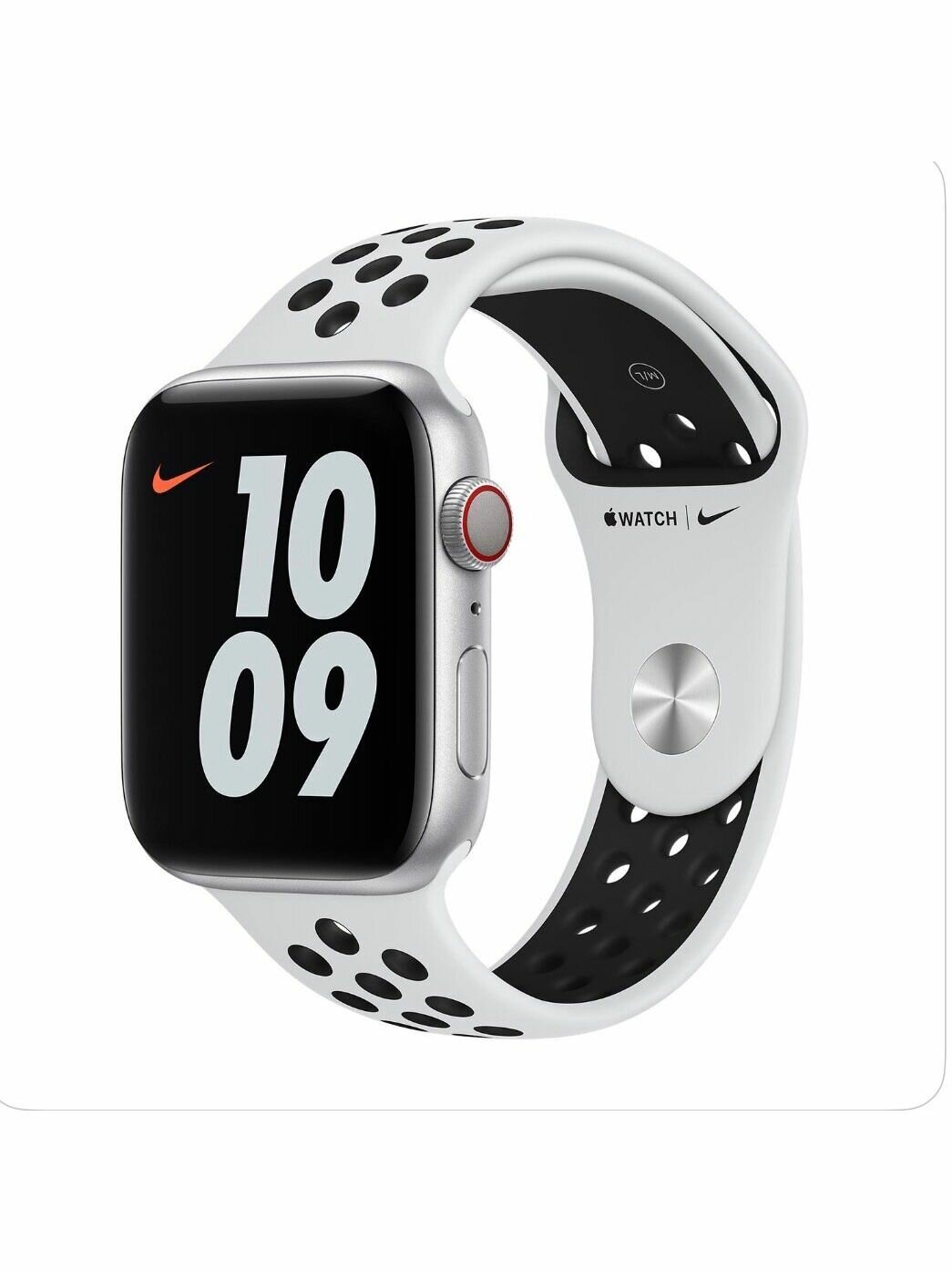 Ремешок для Watch Pure Platinum/Black Nike Sport Band MX8F2FE/A 44/45/46/49mm