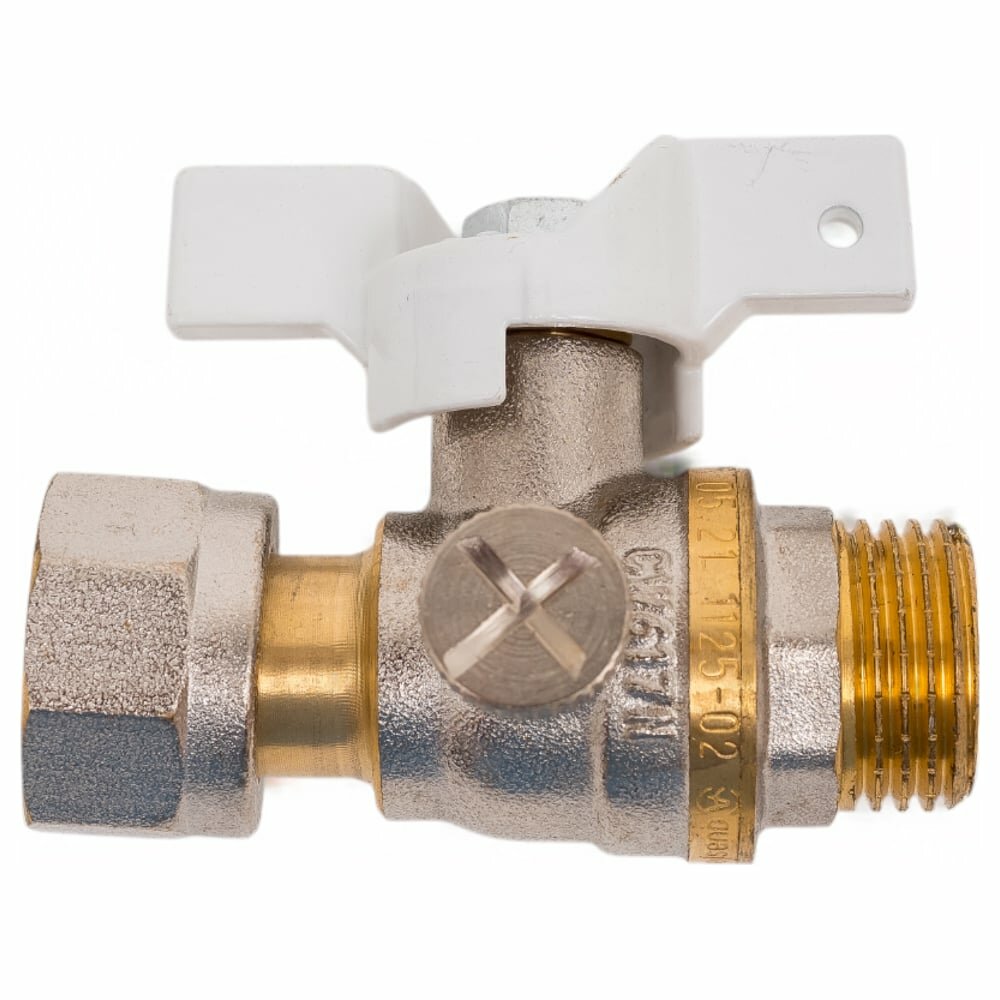 Кран для манометра Aquasfera латунь, 1125 Standard G1/2" Ру40 р/нак/г 1125-02 012-0307