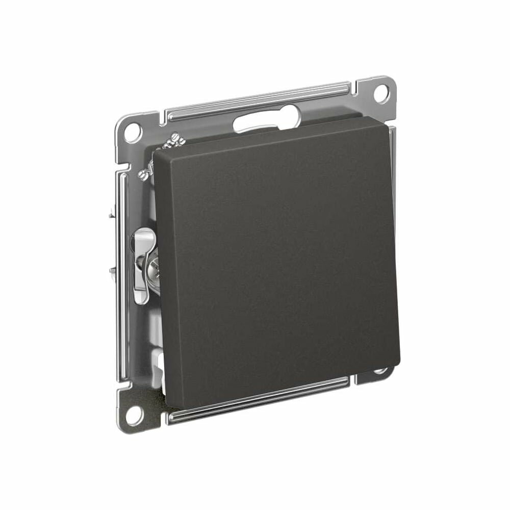 1-клавишный выключатель Systeme Electric Atlasdesign базальт сх.1, 10ах, механизм ATN001411