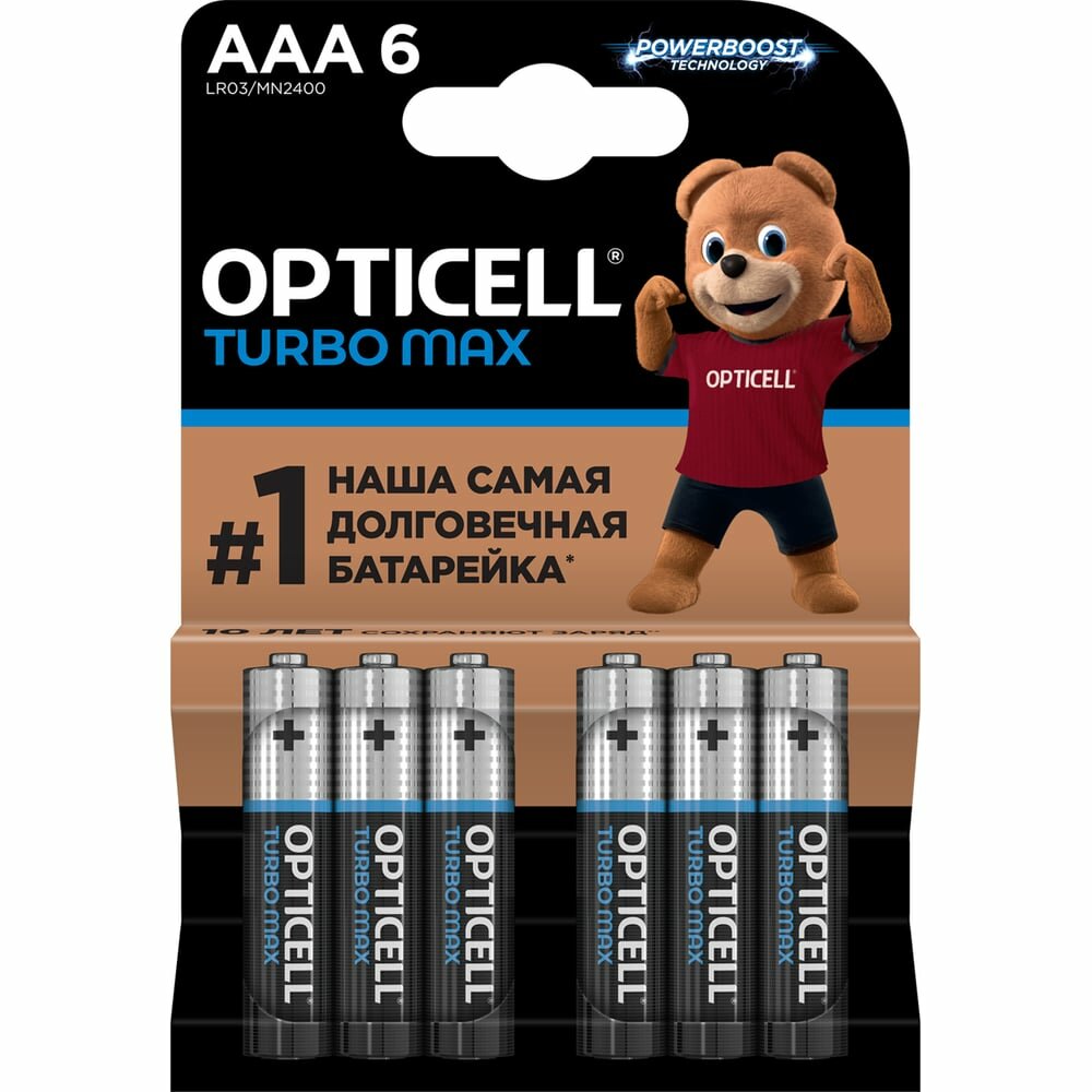 Батарейки OPTICELL Turbo Max AAA 6 шт 6053006