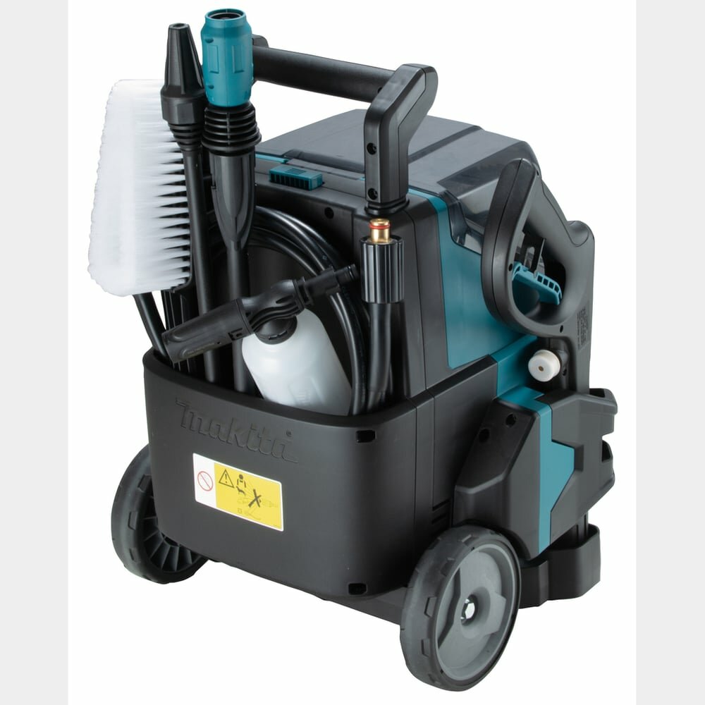 Мойка высокого давления аккумуляторная Makita XGT BL 40 V MAX, 1.2 кВт, 115 бар, 420 л/ч, шланг 5 м, 2 HW001GZ — фото 1