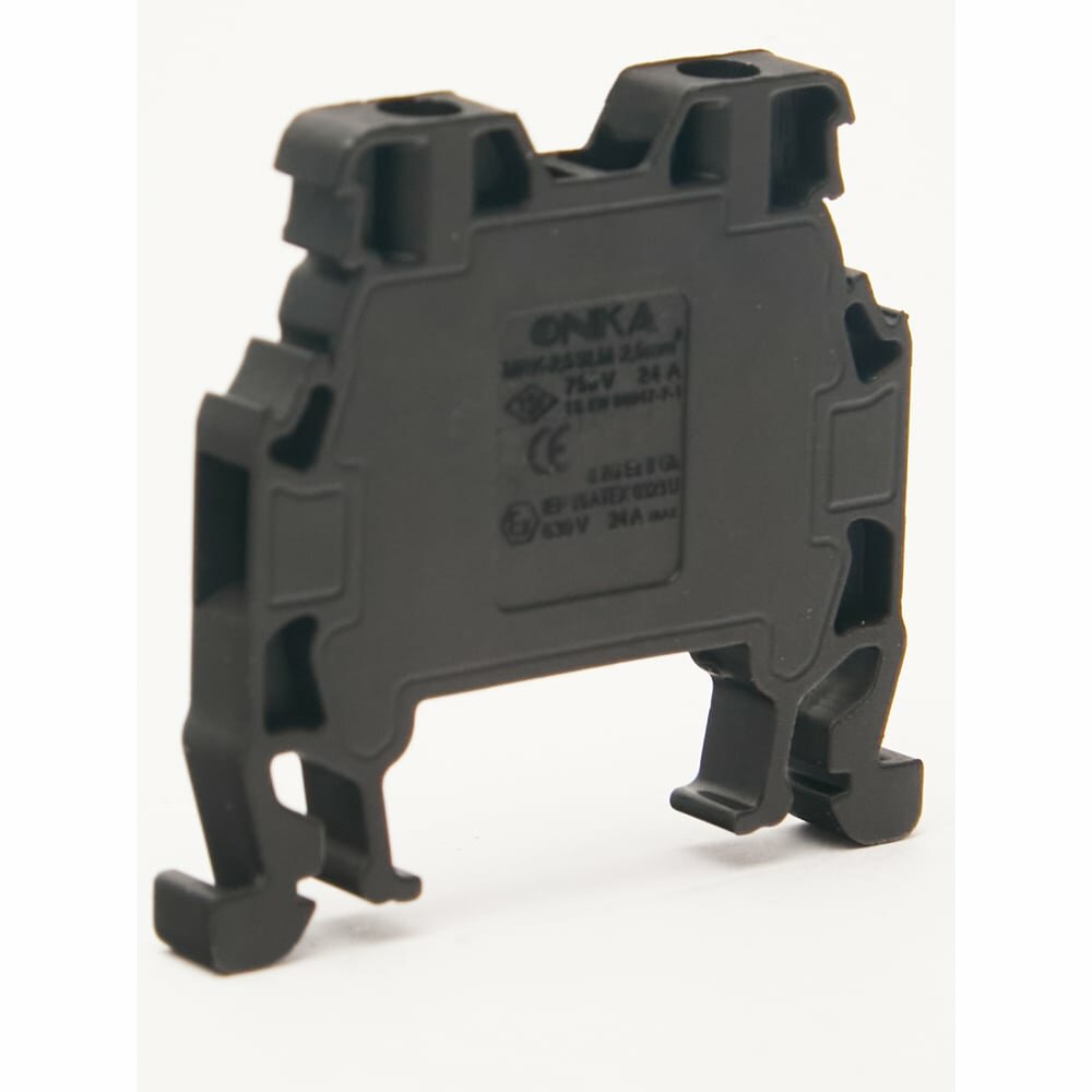 Клемма винтовая ONKA MRK 2,5S, 2,5 кв мм, черный 1010134
