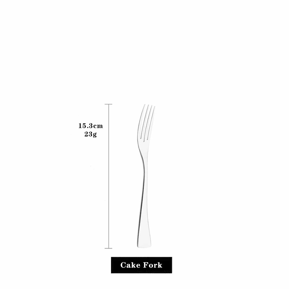 Набор серебряных столовых приборов из нержавеющей стали 304 1Pc Cake Fork
