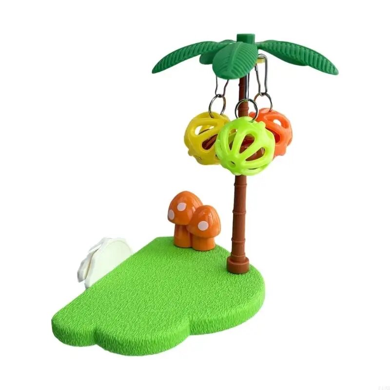 Игрушка для попугая из кокоса F19B Green
