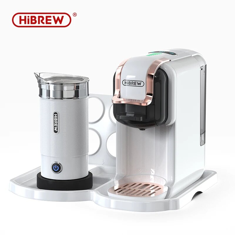 Кофемашина HiBREW 5 в 1 для капсул различного типа Горячий/Холодный DG Каппучино Nes Маленькие капсулы ESE Поды Молотый кофе Кафетерия 20Bar H2B