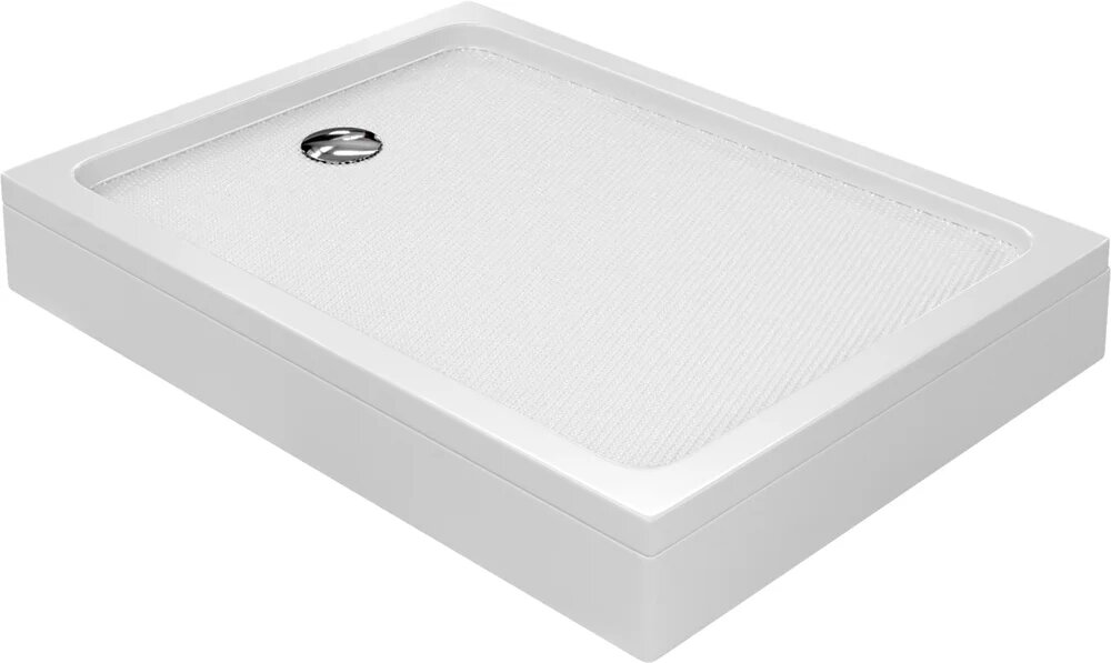 Поддон для душа Wasserkraft Amper 29T07 120x90 см, акриловый, прямоугольный, низкий, с антискользящим покрытием, немецкий