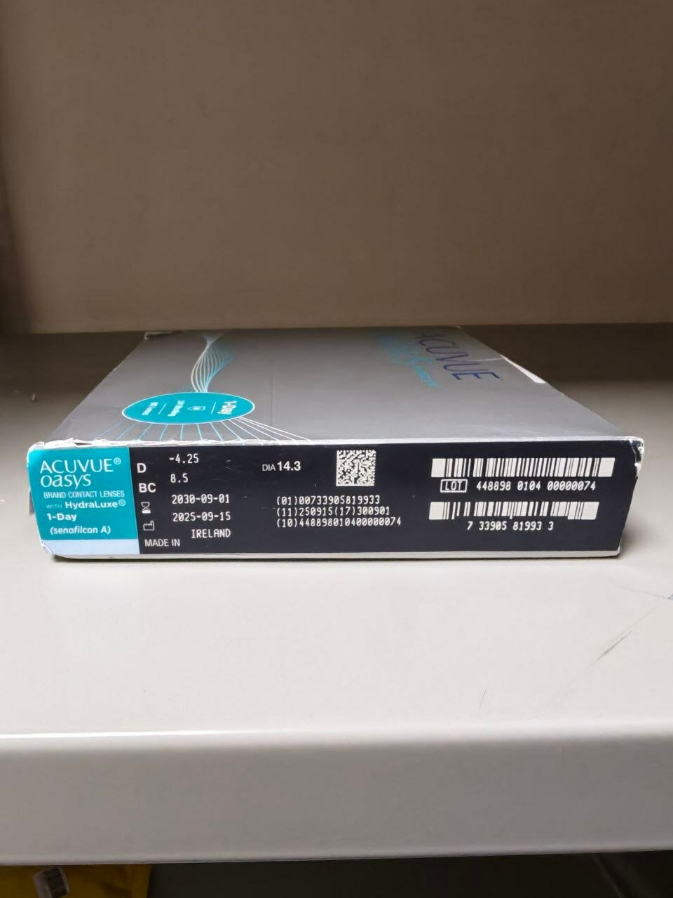 Контактные линзы Acuvue Oasys 1-Day with HydraLuxe 90 линз R 8,5 -4,25