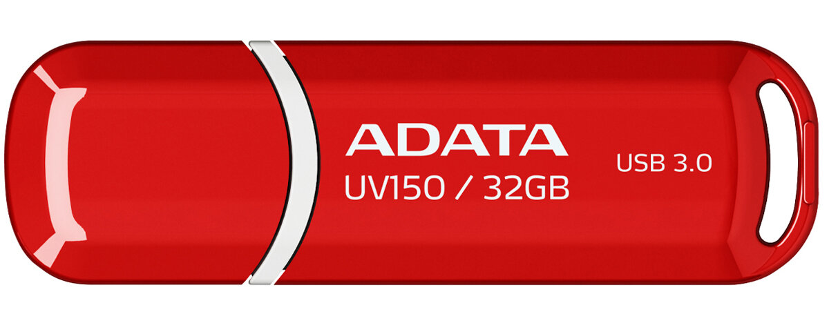 ADATA UV150 32 ГБ USB-флеш-накопитель, USB 3.0, USB Type-A, AUV150-32G-RRD, красный