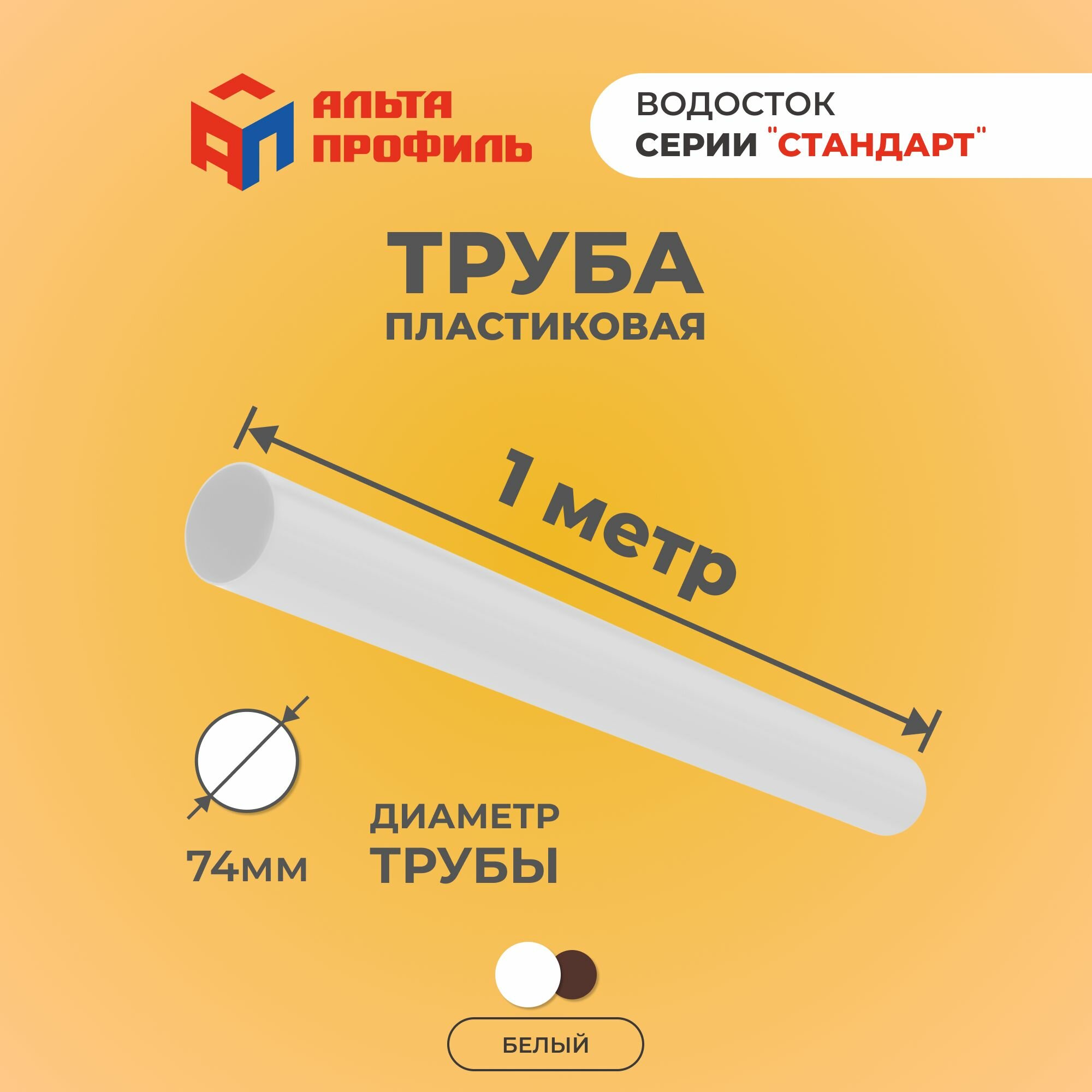 Труба водостока крыши небольшой площади