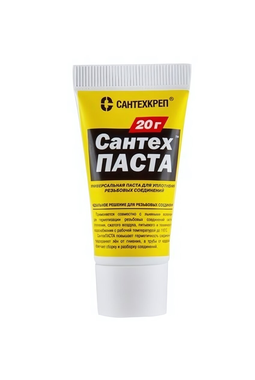 Паста для уплотнения резьбовых соединений "сантехпаста" 20г, универсальная, СантехКреп