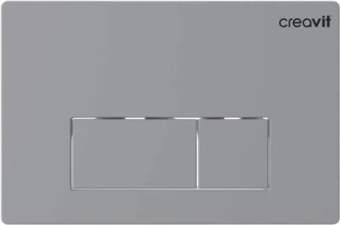 Кнопка смыва для унитаза Creavit ARC GP8003.00 хром, матовая, кнопка для инсталляции, двойной смыв