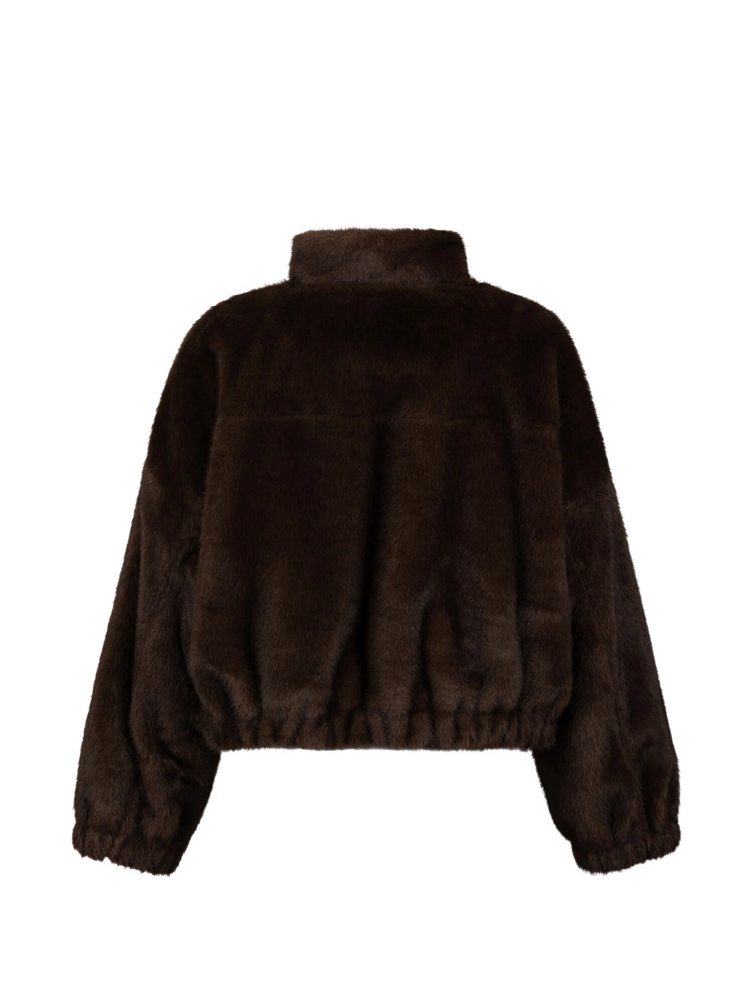 Шуба WEEKEND Faux-fur elasticated-trim coat, размер 42 — фото 1