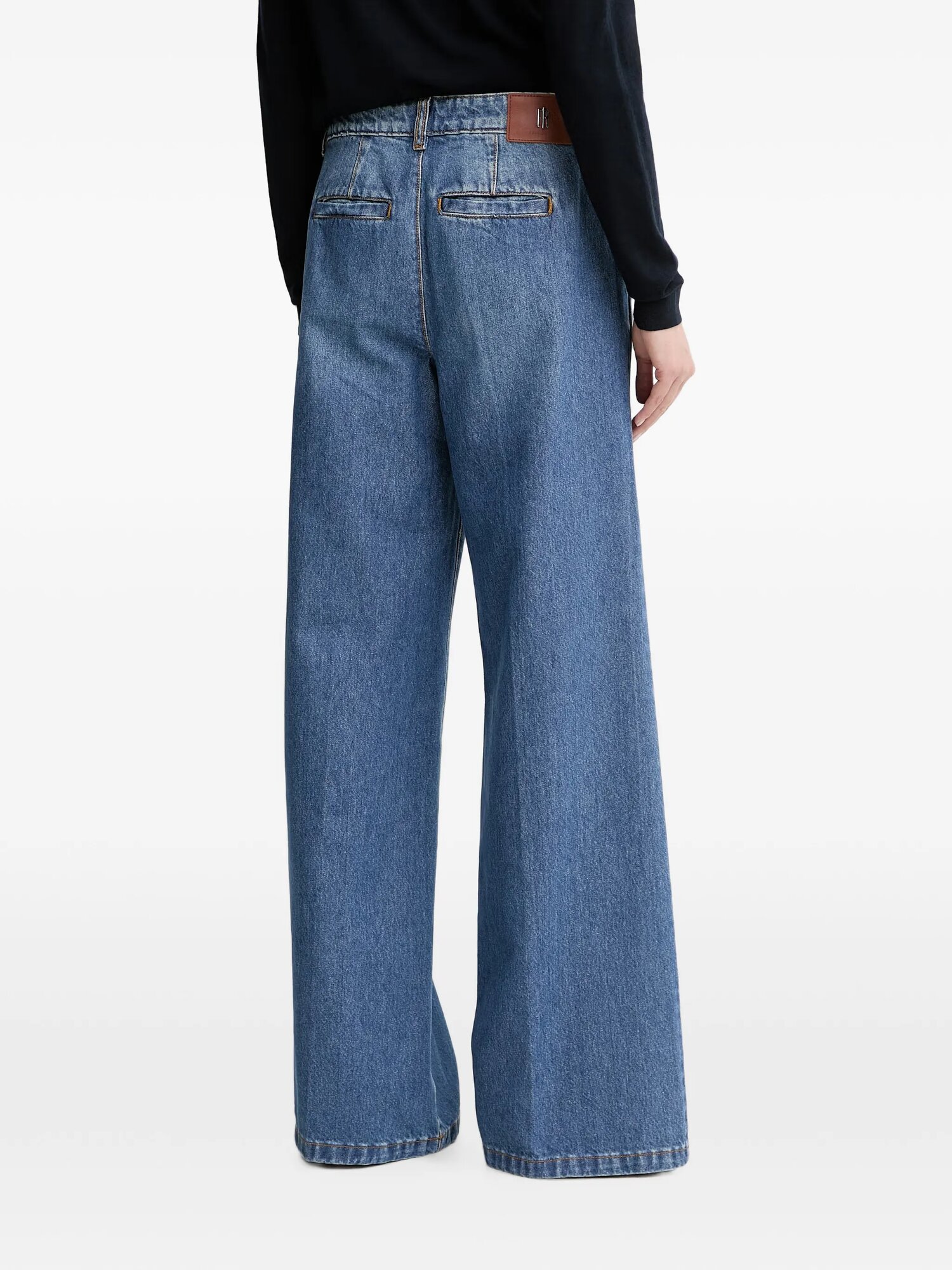 Джинсы Fracomina Pleated wide-leg jeans, размер 25 — фото 1