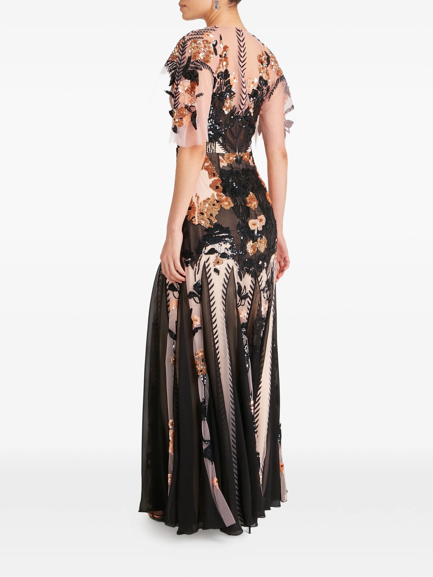 Платье Temperley London Gilded, размер 12, черный — фото 1