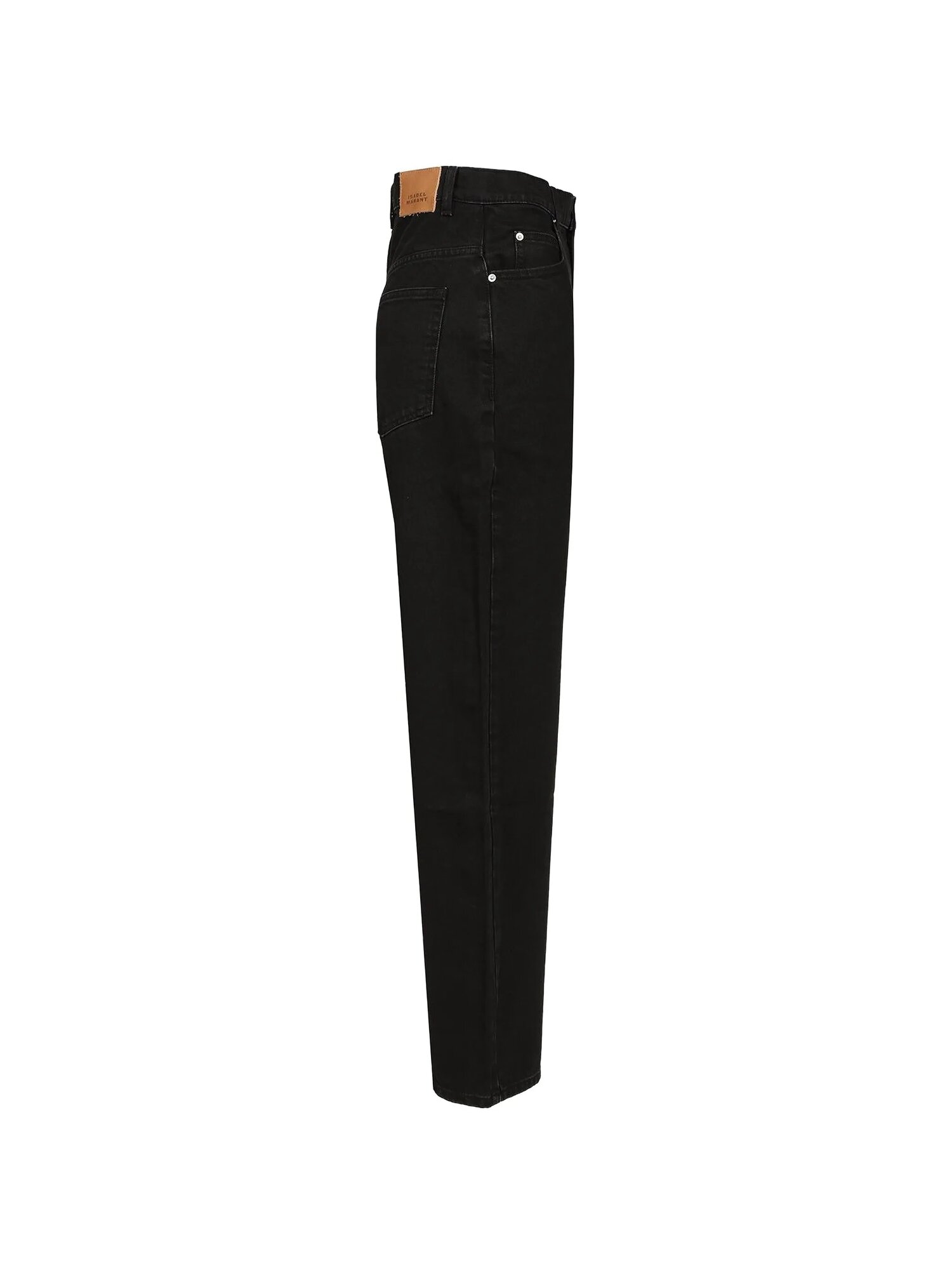 Джинсы Isabel Marant Logo-patch wide-leg jeans, размер 38, черный — фото 1