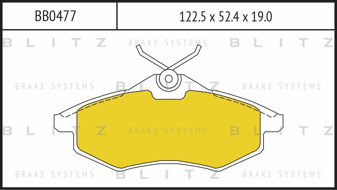 BB0477 Колодки тормозные CITROEN 02- 1.1-1.4 передн.